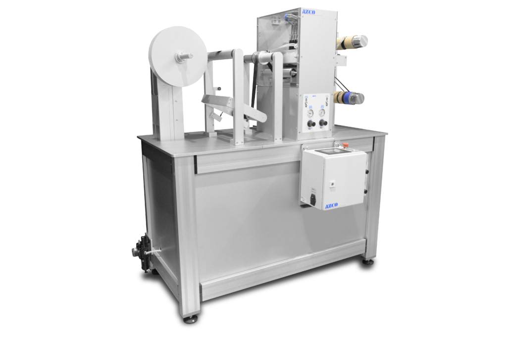 CRUSH CUT SLITTER SLC-250 WITH UNWIND AND REWINDING STATIONS - AZCO Corp